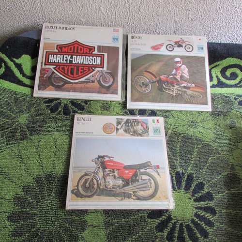 3 PACKS OF 1990'S ATLAS MOTORCYCLE CARDS. HARLEY-DAVIDSON, BENELLI ...