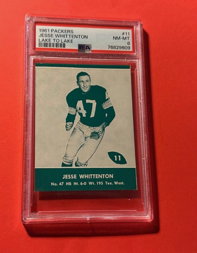 1961 Lake to Lake Packers #11 Jesse Whittenton Tex. West. - PSA 8 - Nice ! | eBay