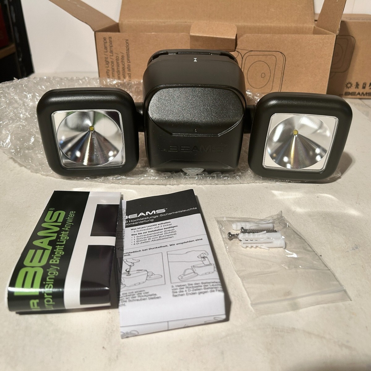 Beams Wireless Motion Sensor Light MR BEAMS Battery Operated Motion