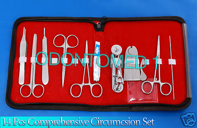 14 PCS ADVANCED CIRCUMCISION SET KIT SURGICAL UROLOGY INSTRUMENTS DS ...