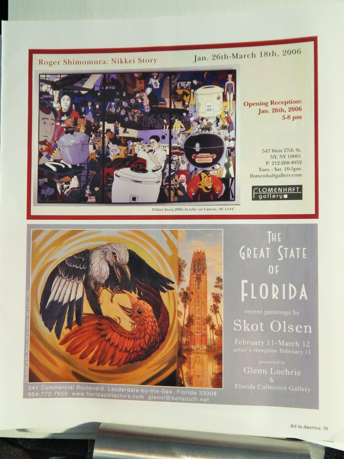 ROGER SHIMOMURA / SKOT OLSEN ART PIECE VTG ORIG 2006 ADVERTISEMENT | eBay