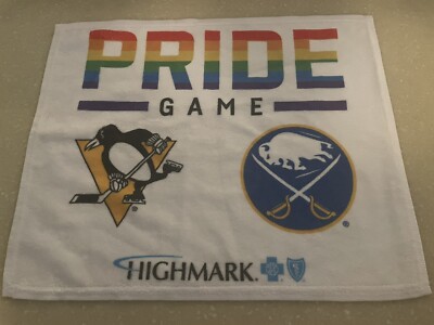 Pittsburgh Penguins Buffalo Sabres 11-16-2021 Pride Game Rally Towel ...