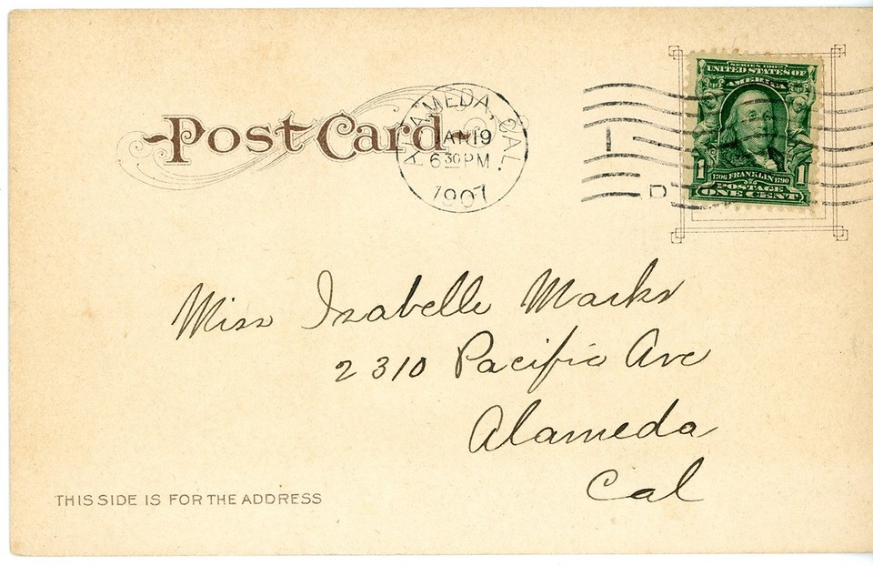 Stanford University, Palo Alto, CA, old undivided back postcard, mailed ...