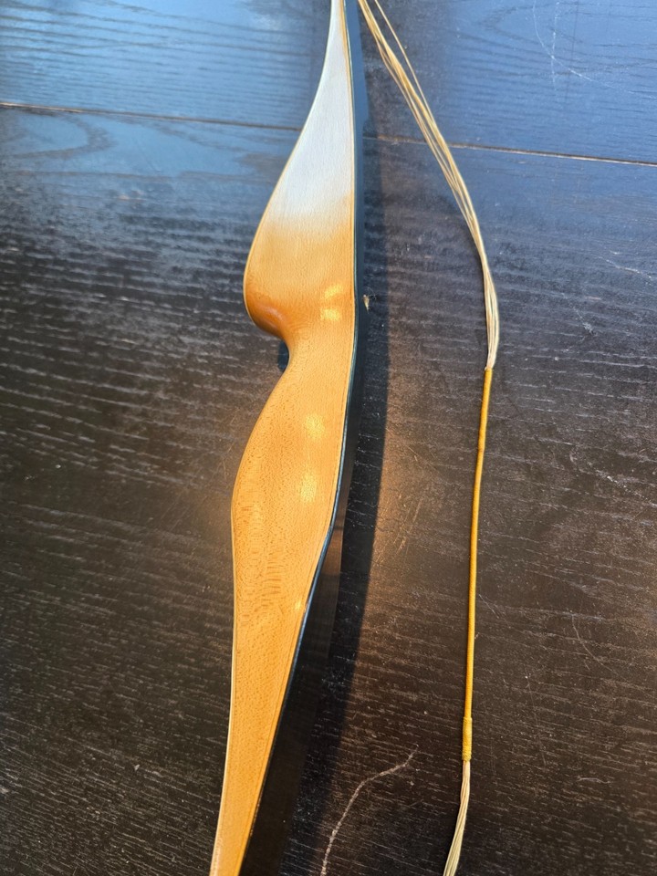 vtg 60's BROWNING MOHAWK recurve archery bow 25# - 3K3424 - 54" NEW OLD ...