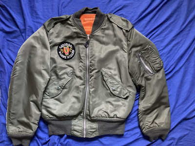 Men's Vintage Alpha Industries L2B Light Zone Bomber Jacket Military ...