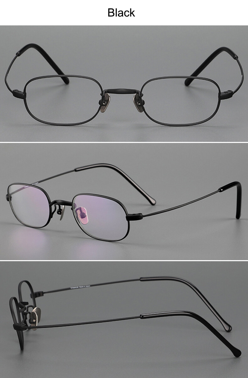 Lightweight Eyeglass Frames Pure Titanium Spectacles Small Square ...