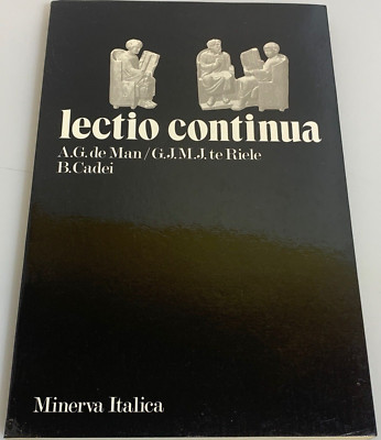Lectio Continua. AAVV. Minerva Italica | eBay