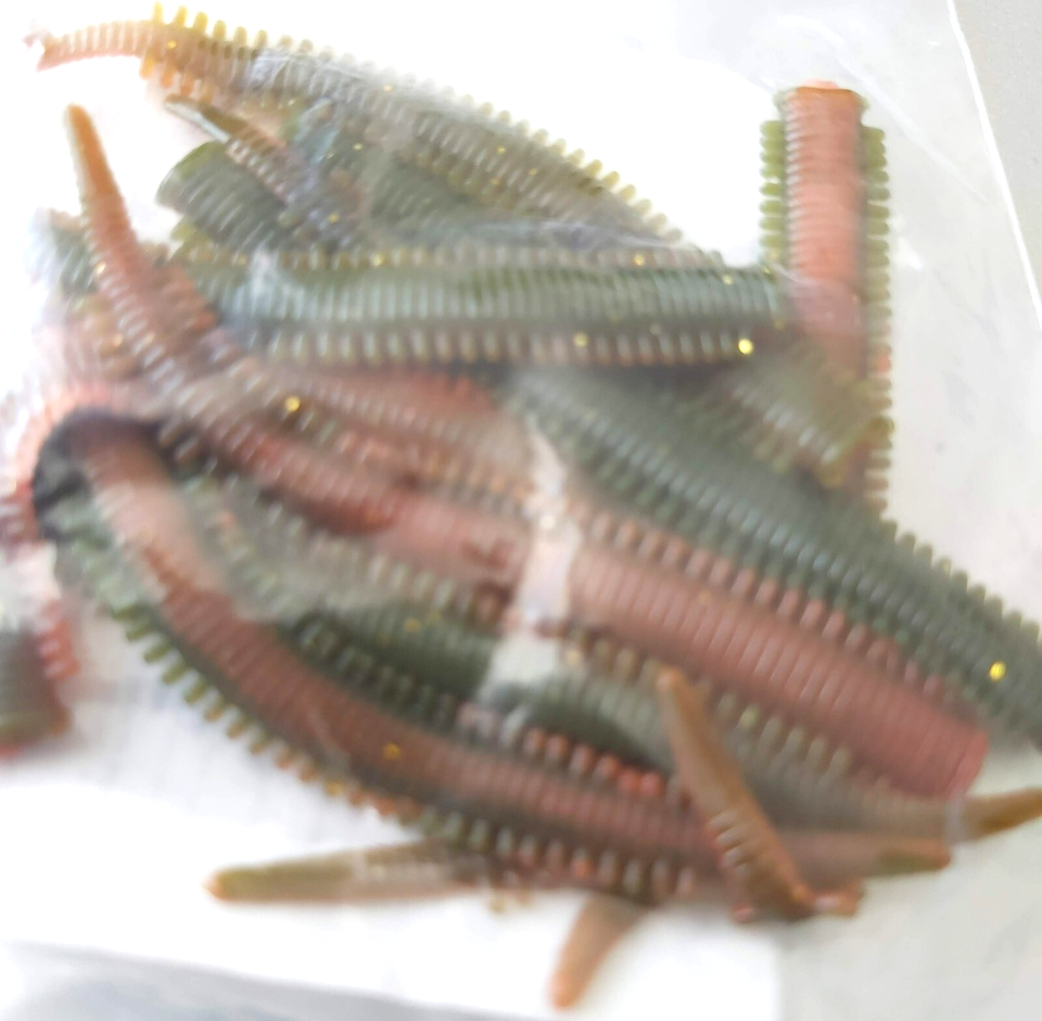 Fishing Imitation Rag Worm Silicone Lure 8cm Pack of 10 Worms | eBay UK