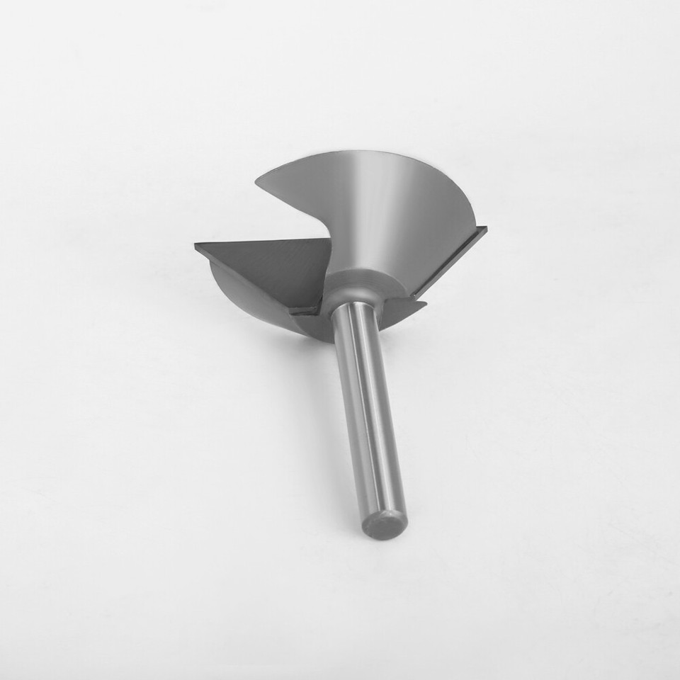 1pc 8mm Shank Dovetail Joint Bottom Cleaning Router Bit Engraving Clean ...