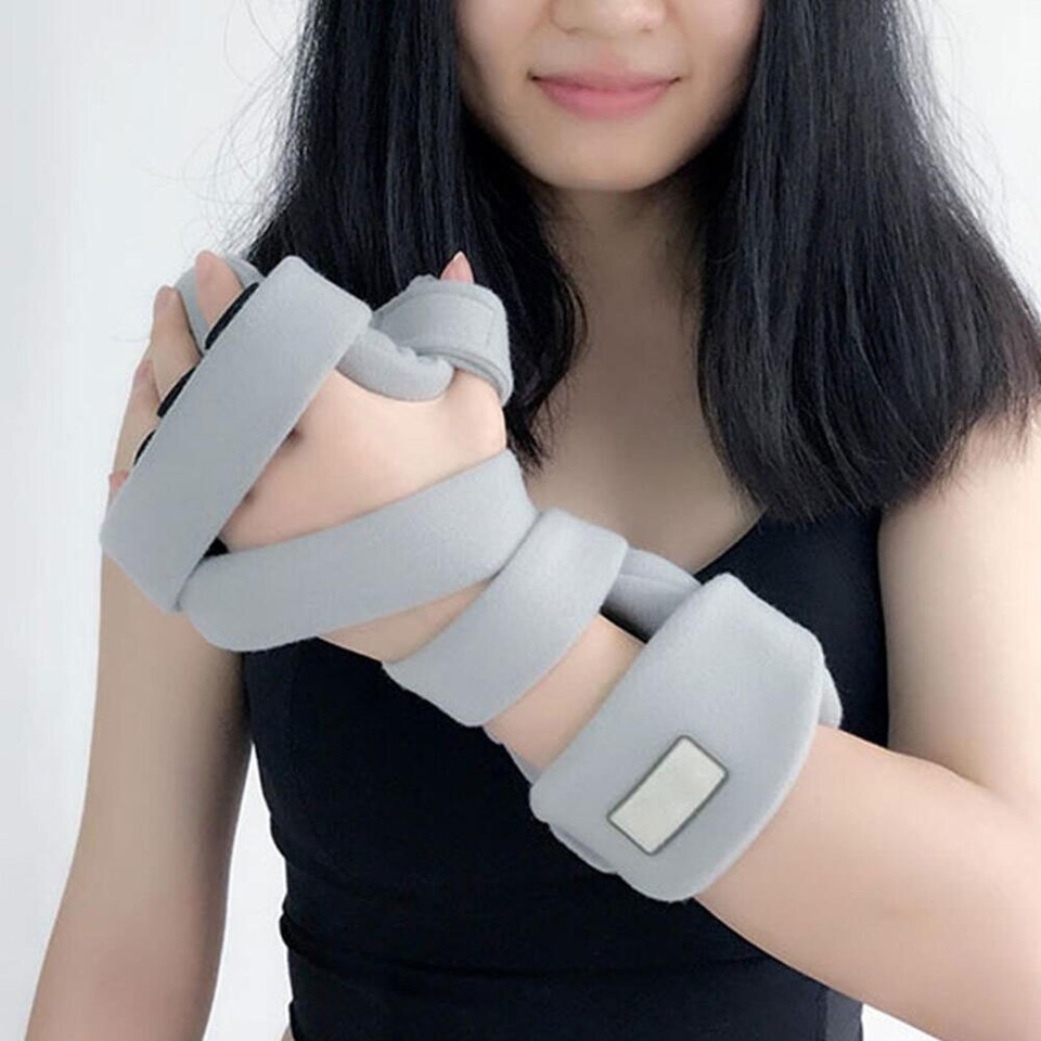 USA Unisex Adjustable Resting Hand Splint Stroke Hand Splint for Sprain ...