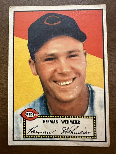 1952 Topps #80a Herman Wehmeier - Reds - VG/EX - No Creases | eBay