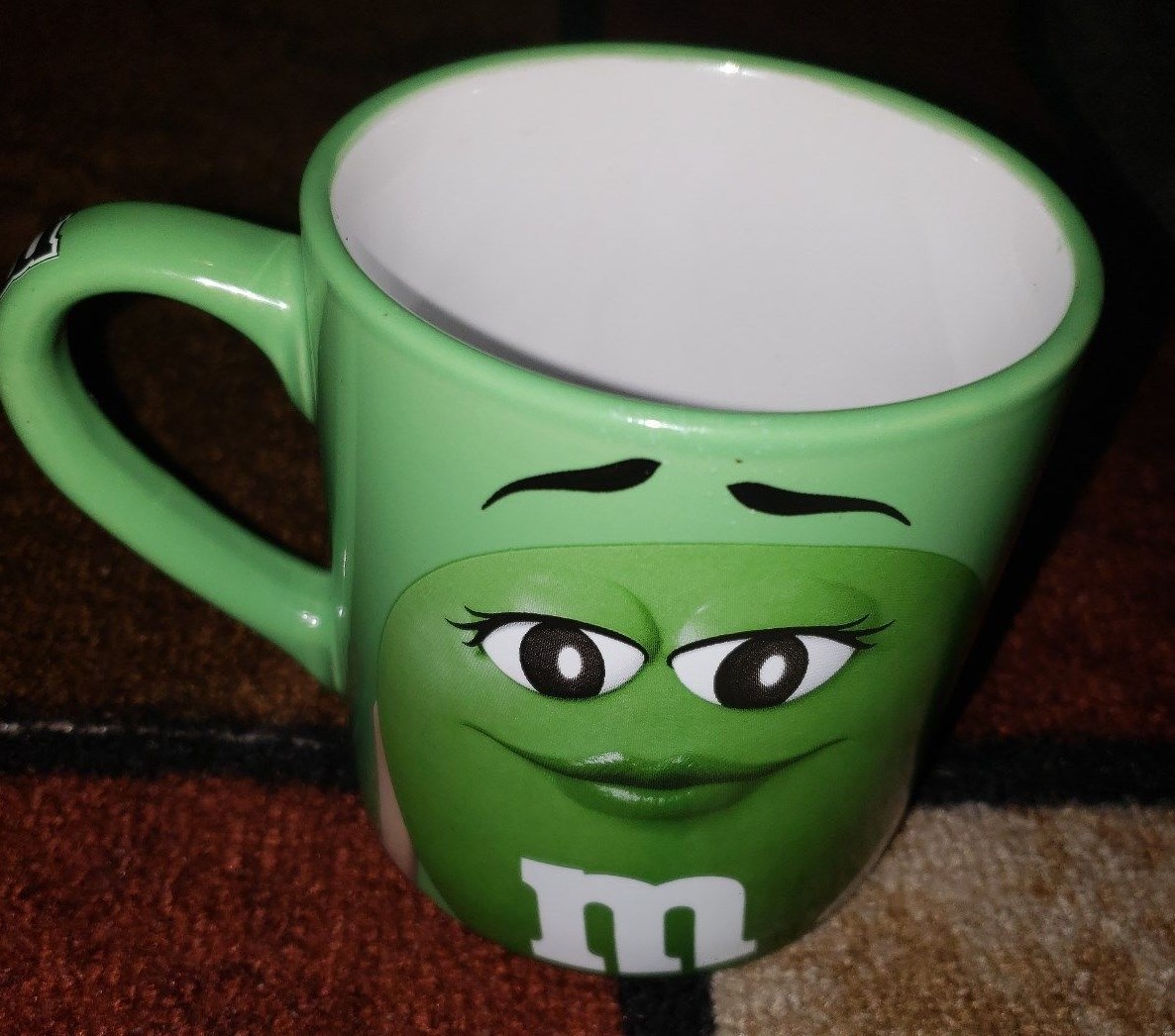Green Lady M&M Coffee Mug Cup M&Ms World Mars Inc Very Good Conditon | eBay