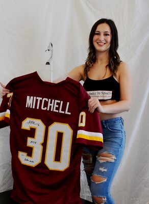 Brian Mitchell Signed Maroon Jersey w "HTTR & Dallas Sucks" Insc ...