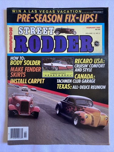 1983 February Street Rodder Magazine Making Form Fitting Fender Skirts ...