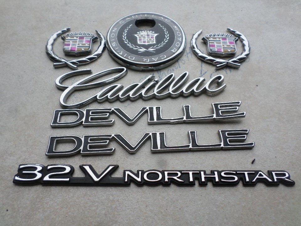 96-99 Cadillac Deville 32VNorthstar 3527157 Decal 3540652 Logo 25633919 ...
