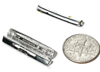 2pc 1980s HO Slot Car Aurora 4-Gear DODGE VAN Chrome BUMPERS OEM ...