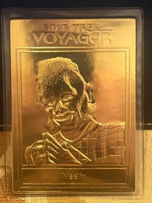 Neelix Star Trek Voyager Danbury Mint Encased 22kt Card (C1) | eBay