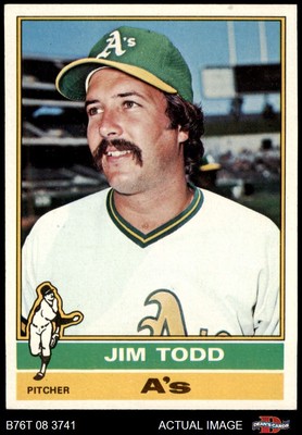 1976 Topps #221 Jim Todd Athletics 7.5 - NM+ | eBay