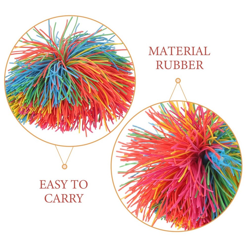 8 Pcs Rainbow Stringy Balls Christmas Stocking Stuffers Kick ...