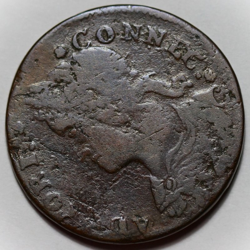 1788 Connecticut Colonial Copper, Draped Bust Left, Miller 16.5-H | eBay