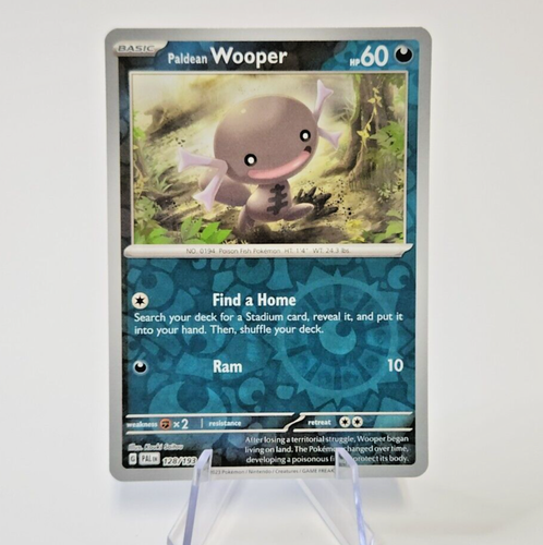 Pokemon Paldean Wooper (Paldea Evolved) 128/193 Reverse Holo (NEAR MINT ...