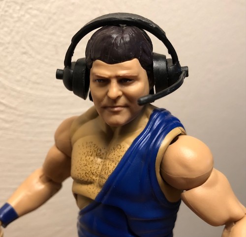 JERRY “THE KING” LAWLER wwe wrestling lot ELITE FIGURE w/ HEADSET ...