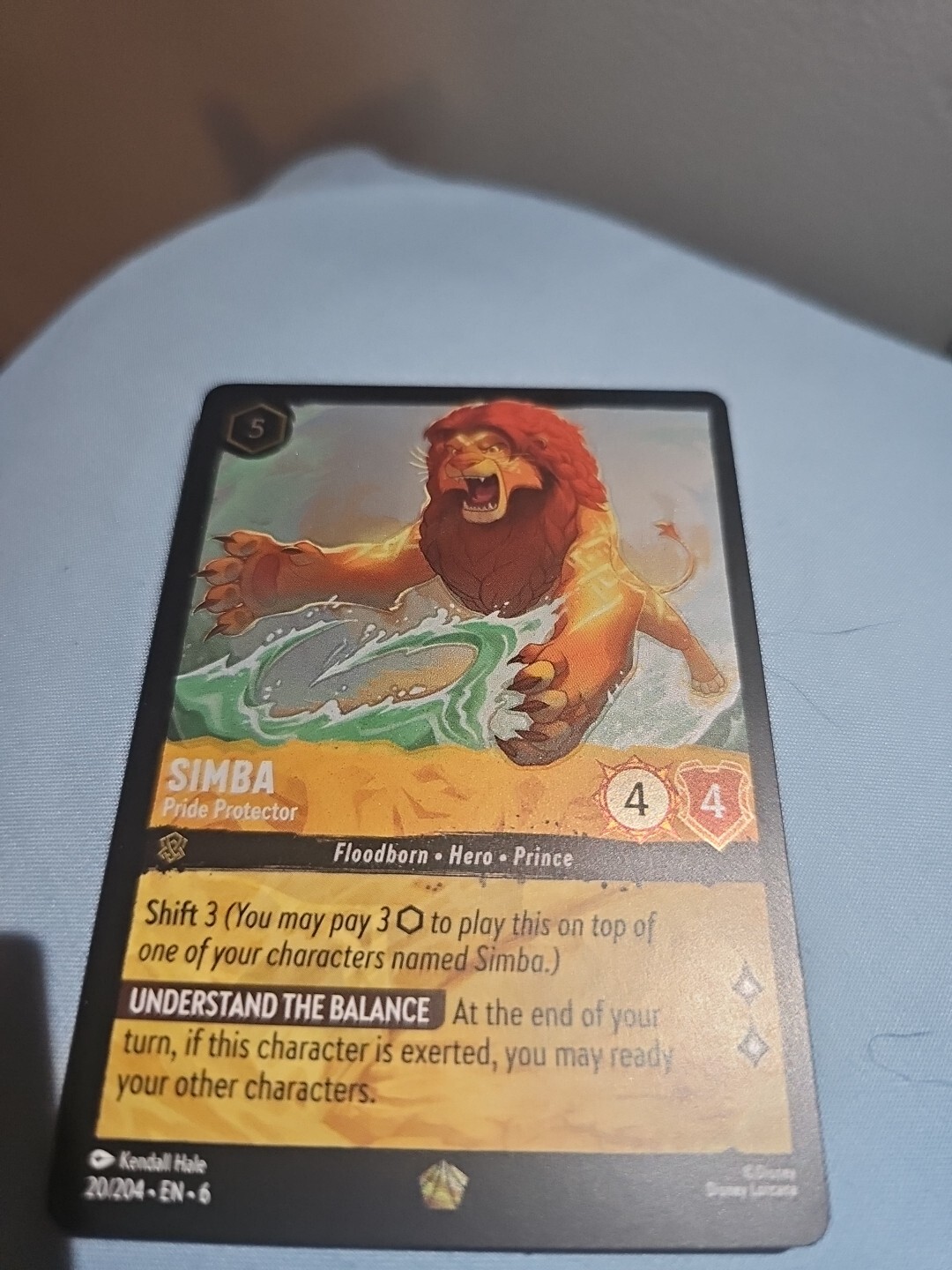 x1 Simba - Pride Protector - 20/204 - Legendary - Cold Foil Lorcana ...