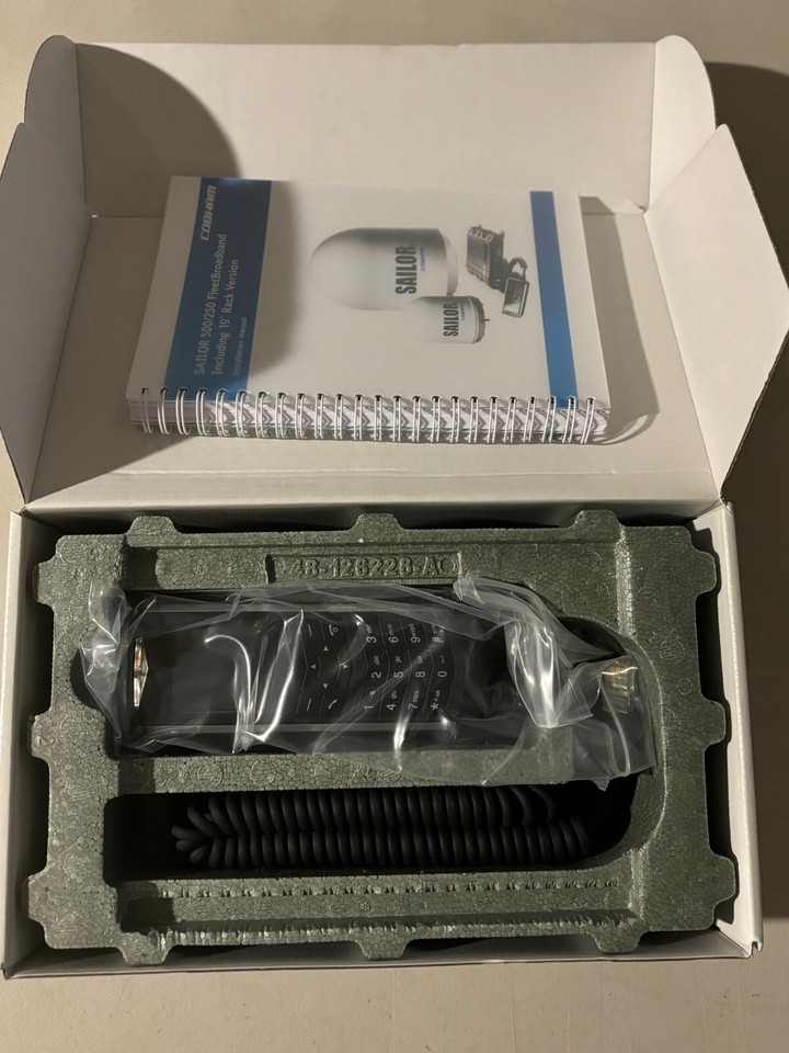 COBHAM THRANE TT-3672A IP Handset & Cradle FleetBroadband FleetOne NEW ...