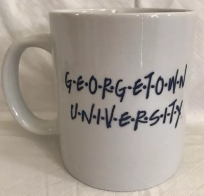 Oversized Ceramic Georgetown University Coffee Mug College Cup 1996 4.5 ...