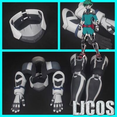Anime My Hero Academia Deku Midoriya Izuku Gloves Mask Leg Armor ...