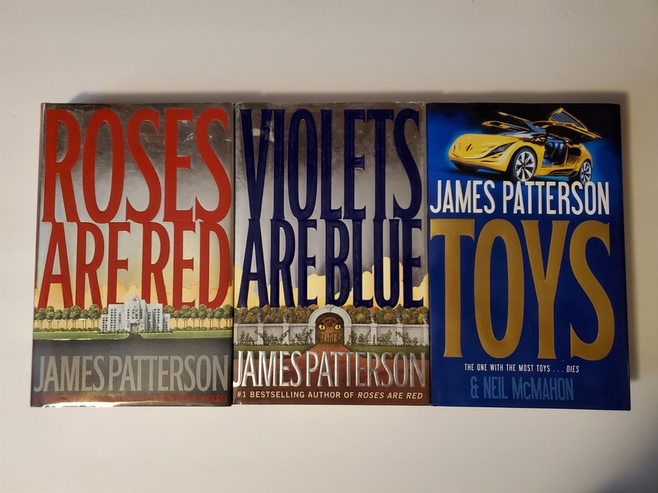 James Patterson - Hardcover - Lot of 3 - Roses Are Red, Violets Are ...