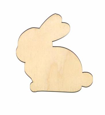 Flo Bunny Rabbit Unfinished Wood Shape Cut Out FB11025 Crafts Lindahl ...