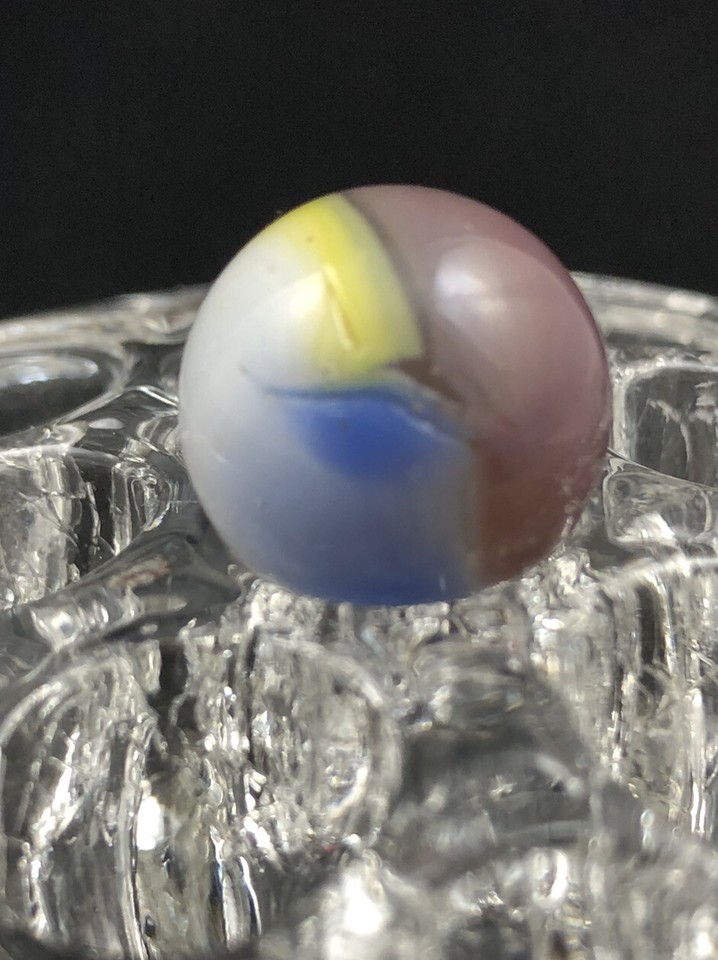 Vitro Helmet Purple Base 5/8" Near Mint - Smooth Purple Yellow Blue ...