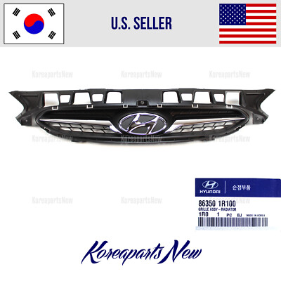 GRILLE FRONT BUMPER ⭐GENUINE⭐ 863501R100 fits HYUNDAI ACCENT 2012-2014 ...