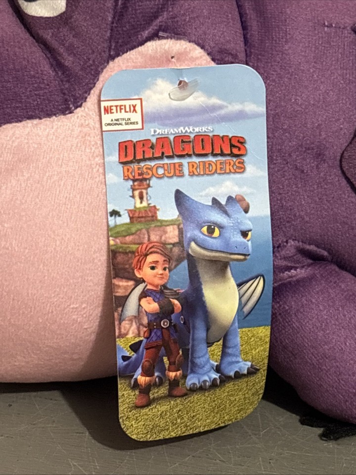 New How to Train Your Dragon Rescue Riders Burple Plush 9” Toy Factory ...