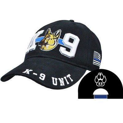 U.S. K9 K-9 THIN BLUE LINE LEO USA POLICE PAW TBL EMBROIDERED Cotton ...