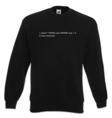 SQL Loser Frustrations Sweatshirt Pullover Computer Science Fun Nerd ...