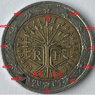 France 2 Euro Coin 2001 Misprinting | eBay