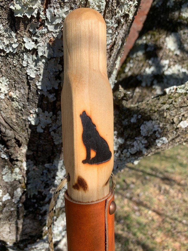 Natural Earth Tones Poplar Hard Wood Walking Stick Hiking Staff Hand ...