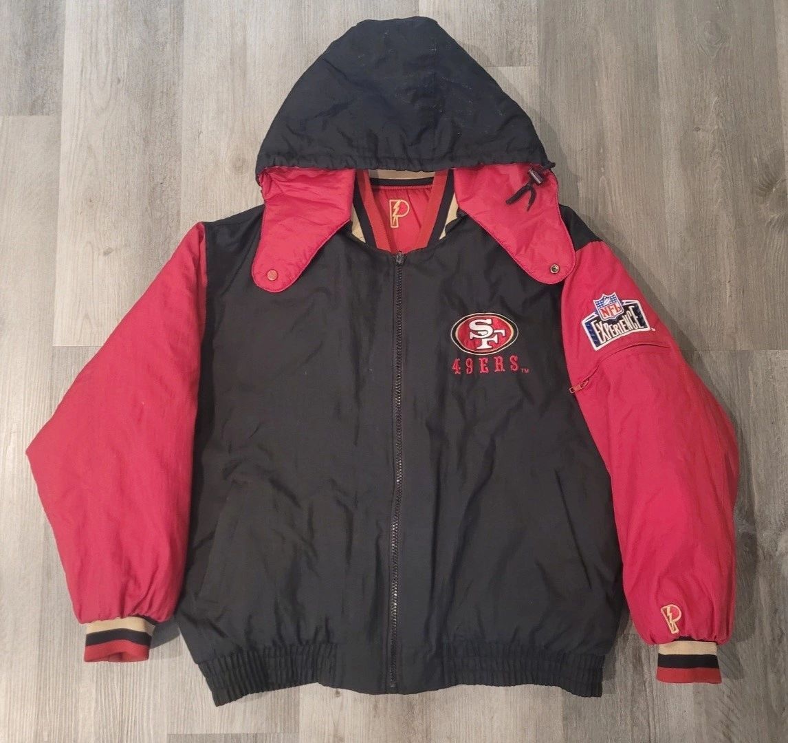 Authentic Vintage 49ers Red/Black Pro Player Reversib… - Gem