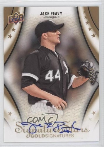 2009 Upper Deck Signature Stars - Jake Peavy #49 Gold Signatures /75 ...