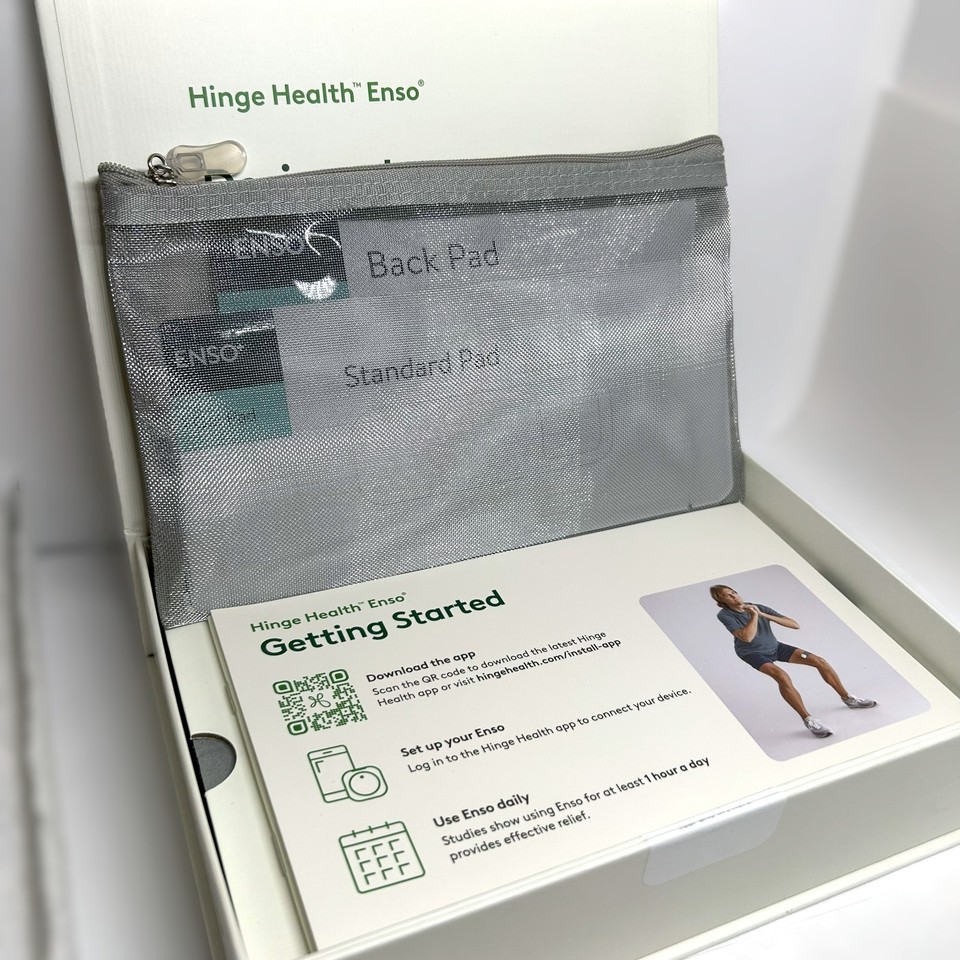 Hinge Health Enso Wireless TENS Muscle and Nerve Therapy Complete ...