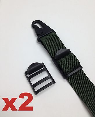 Set of 2 Tactical 1" Tension Lock Buckle Ladderlock Sling Attachment ...
