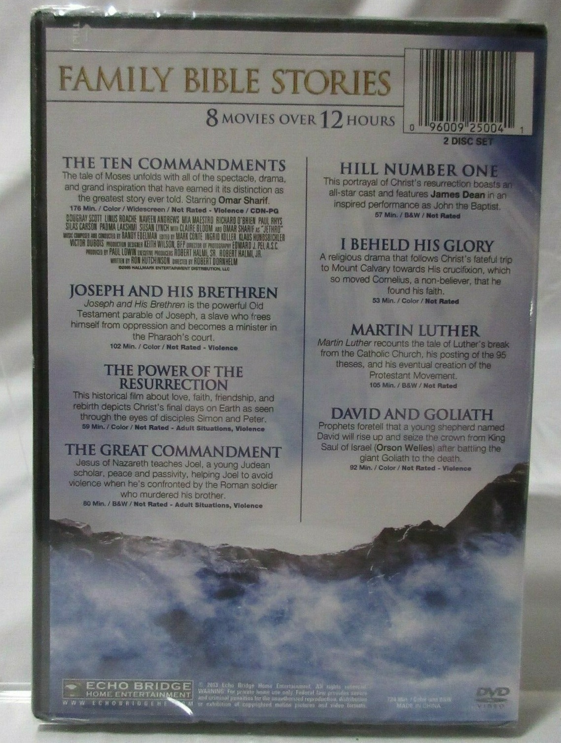 Bible Stories Collection: 8 Movies (DVD, 2013, 2-Disc Set) 96009250041 ...