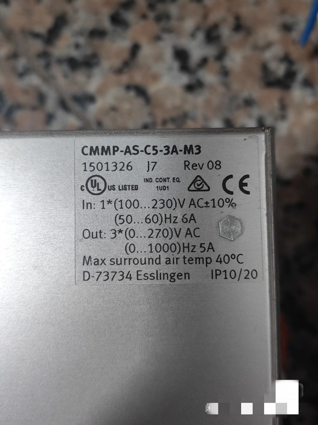 1pcs used CMMP-AS-C5-3A-M3 1501326 motor controller | eBay UK