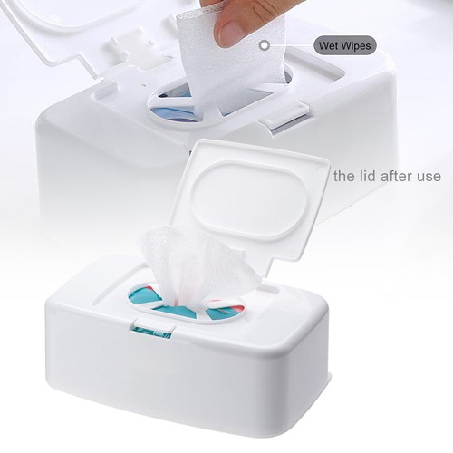 Wet Tissue Box Wipe Dispenser Portable Wipes Napkin Storage Box Holder ...