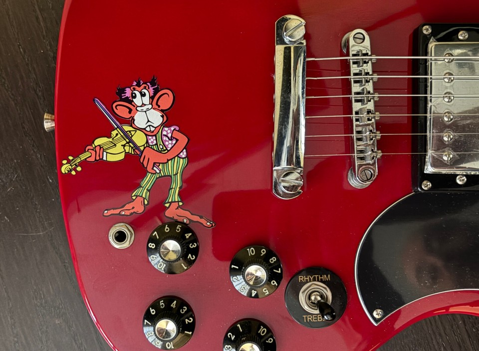 Tony Iommi Custom Monkey Sticker Decal | eBay