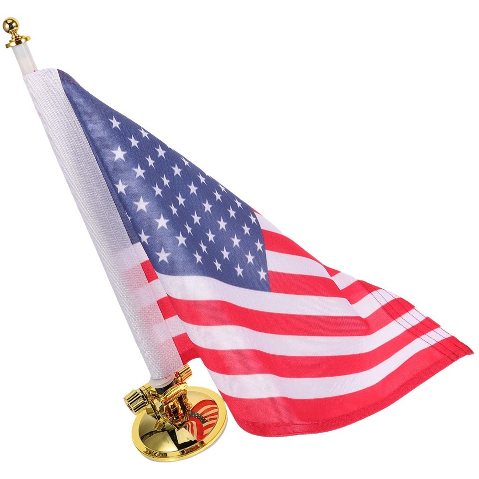 Telescopic Suction Cup Flag Pole Bracket Durable Metal Car Flagpole ...