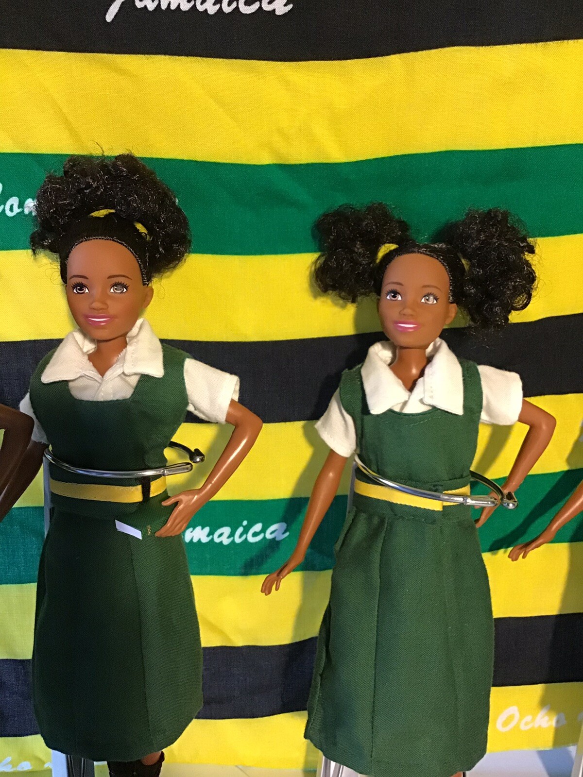 Jamaican School Days Vere Tech HS, Uniform Skipper Barbie On Doll Stand ...