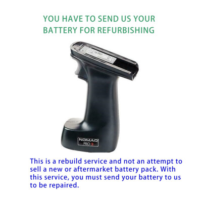 Rebuild service for ARIBEX XRAY NOMAD DENTAL BATTERY PRO / PRO2 / Black ...